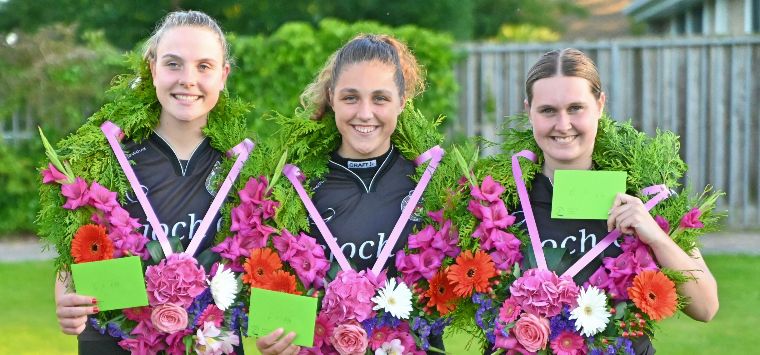 Noelle, Marsha en Fiera in de Kransen bij de K.F. Wommels tijdens 3de ...